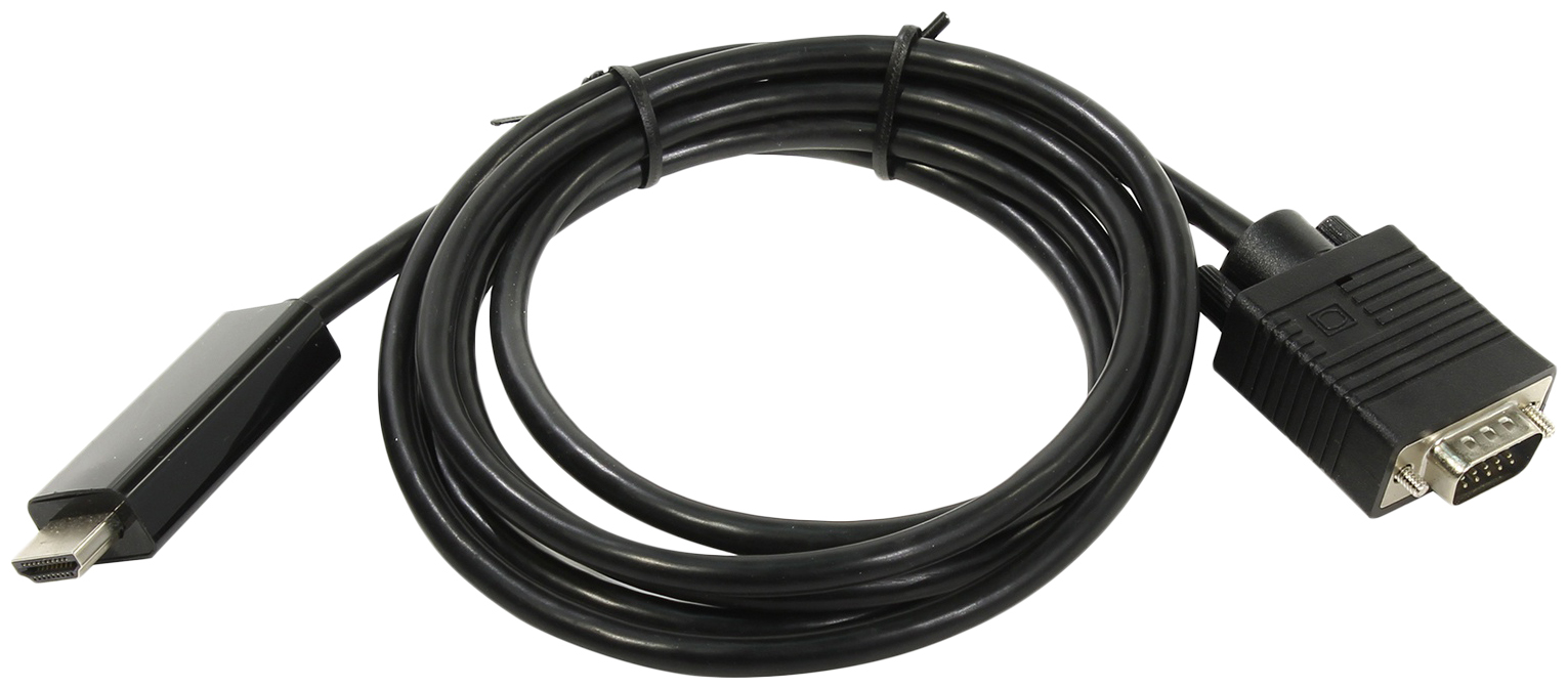 Кабель Telecom HDMI-VGA, M-M 1,8м Black (TA670-1.8M)