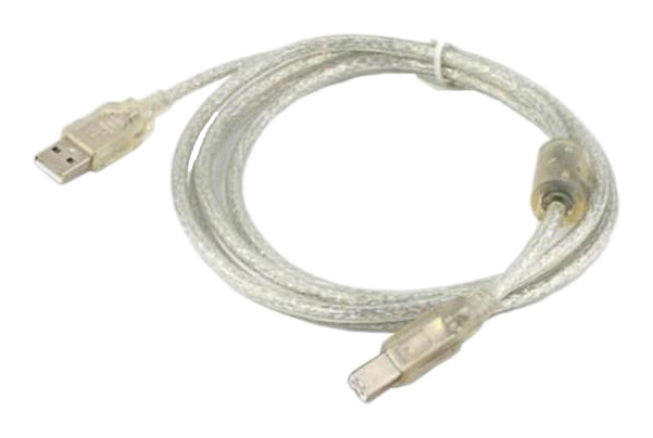 Кабель Cablexpert USB A-USB B, M-M 0,75м Transparent (CCF-USB2-AMBM-TR-0.75M)