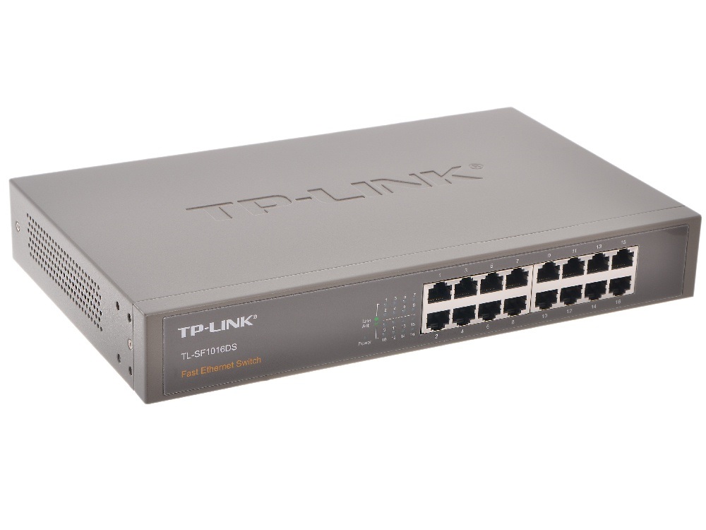 Коммутатор TP-LINK TL-SF1016DS Black