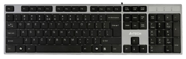 Проводная клавиатура A4Tech KD-300 Gray/Black