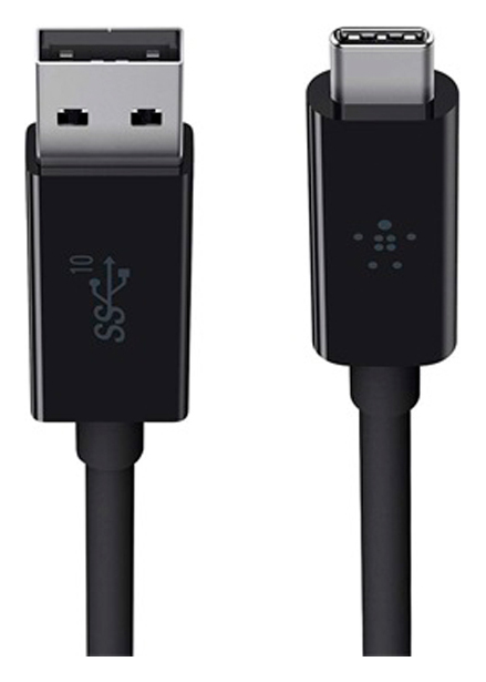 Кабель Belkin F2CU029 Type-C 1м Black