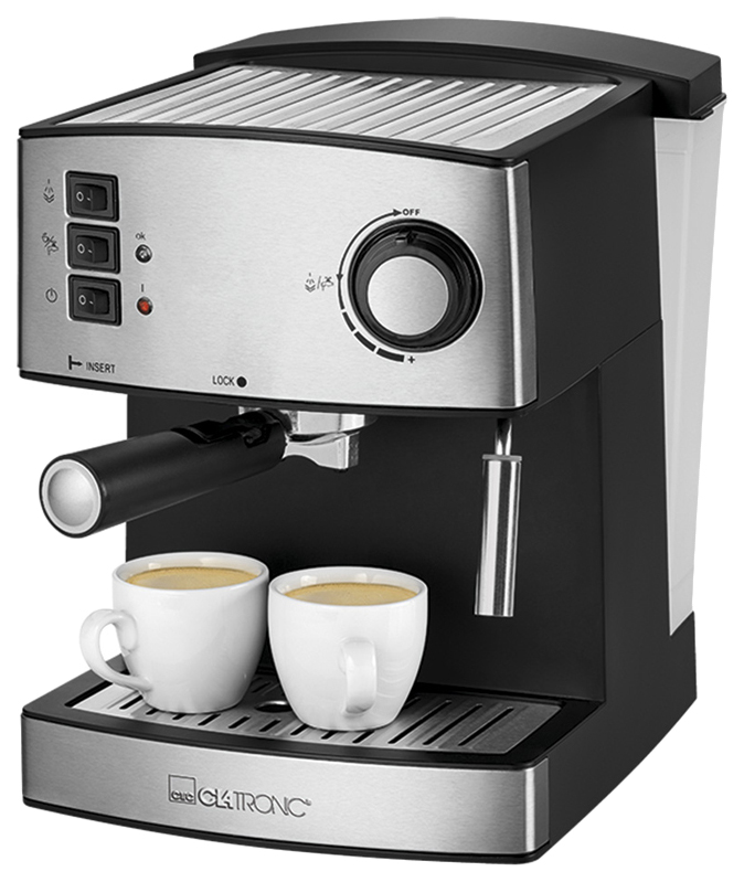 Рожковая кофеварка Clatronic ES 3643 Silver/Black