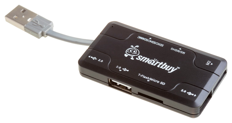 Разветвитель для компьютера Smartbuy SBRH-750-K на 3 порта