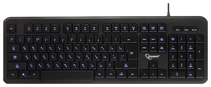 Проводная клавиатура Gembird KB-200L Black