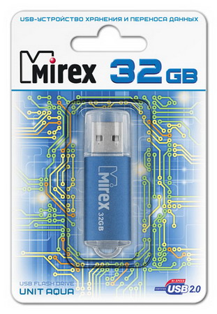 Флешка MIREX Unit 32ГБ Blue (13600-FMUAQU32)