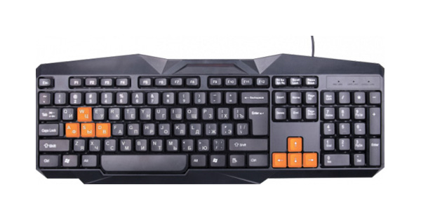 Проводная игровая клавиатура Ritmix RKB-152 Black