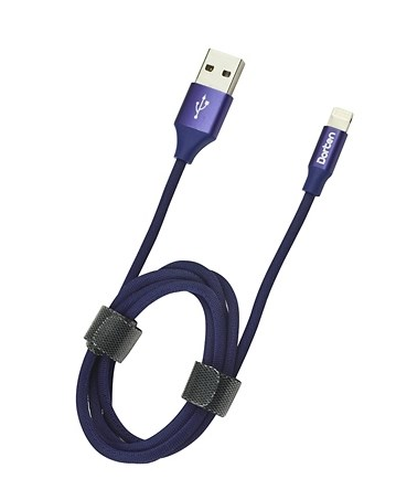 Кабель Dorten Lightning to USB Cable Canvas Series 1 м Navy для Apple Lightning