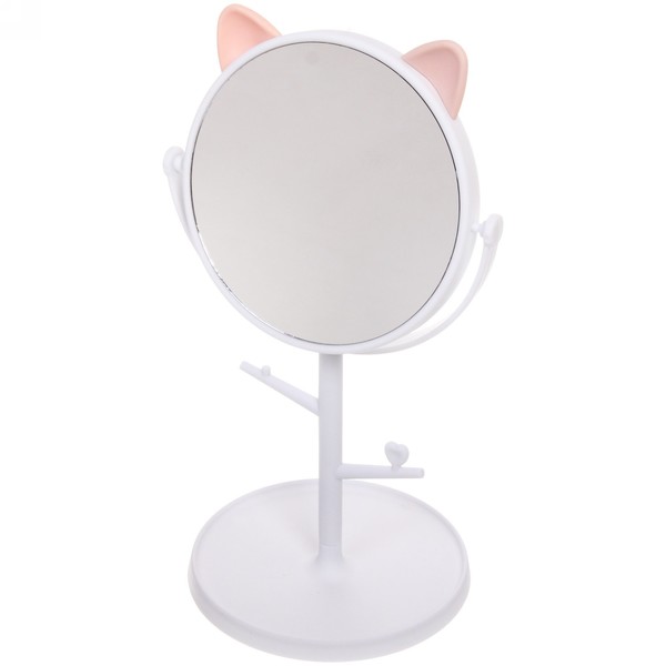 Настольное зеркало UltraMarine High Tech - Cat 465-051 белое Д-15,5см высота 30,5см