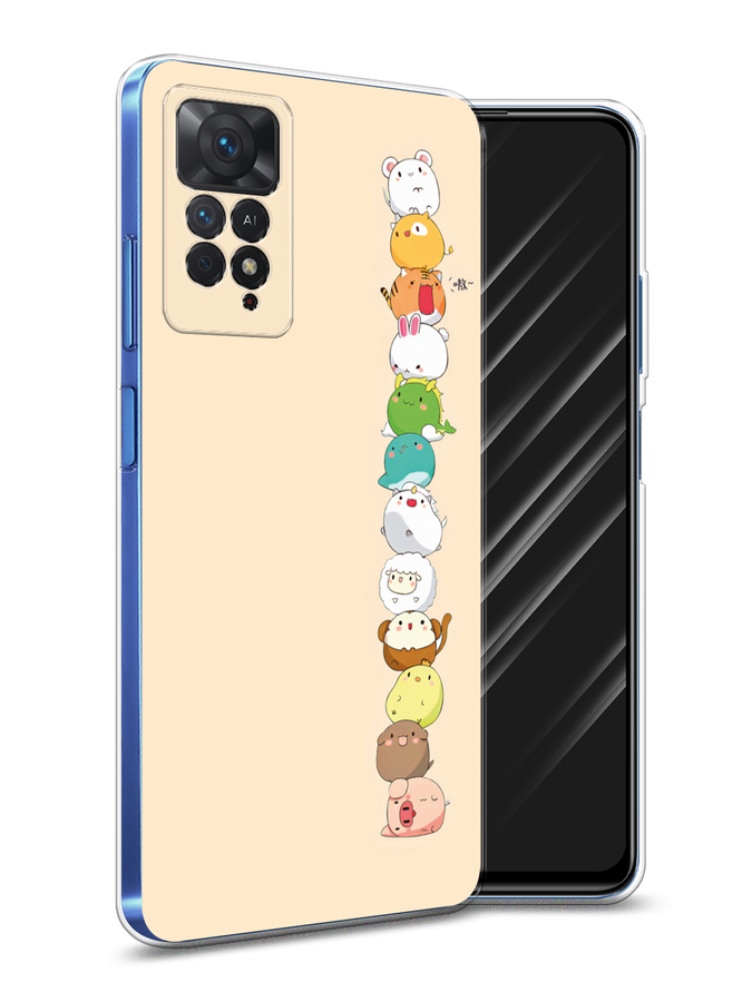 Чехол Awog на Xiaomi Redmi Note 11 Pro/11 Pro 5G/11E Pro "Питомцы Чиби"