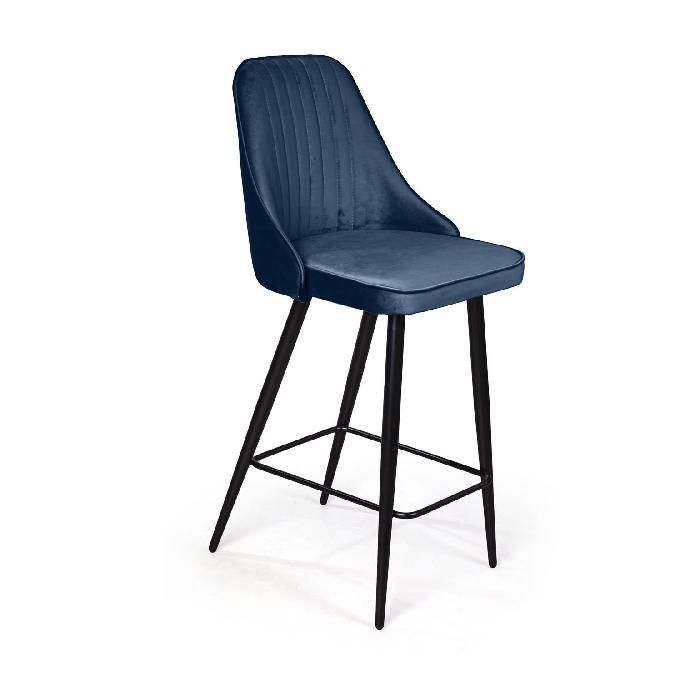 Полубарный стул TOP CONCEPT BERG 75365, черный/синий