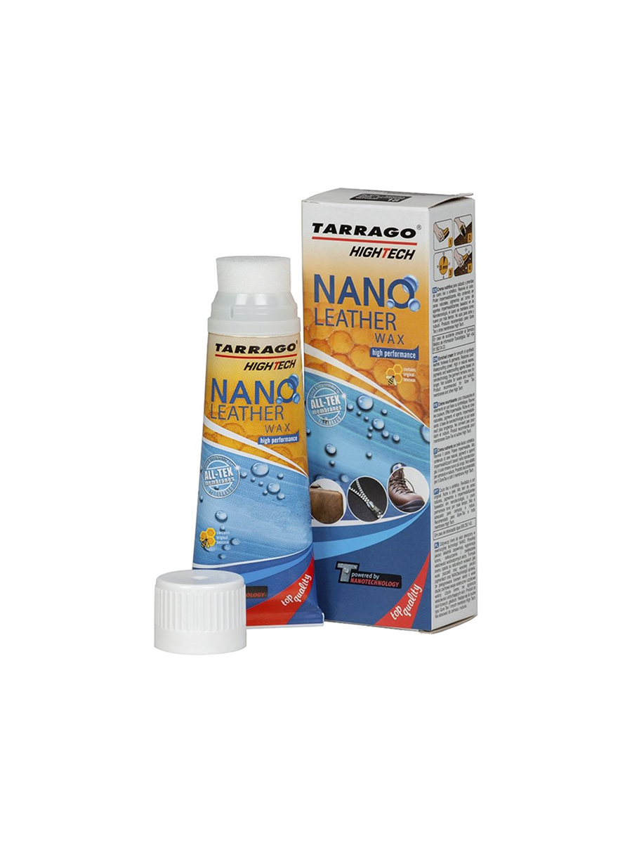 Крем тюбик с губкой TARRAGO NANO Leather WAX TGO22 бесцветный 75 мл