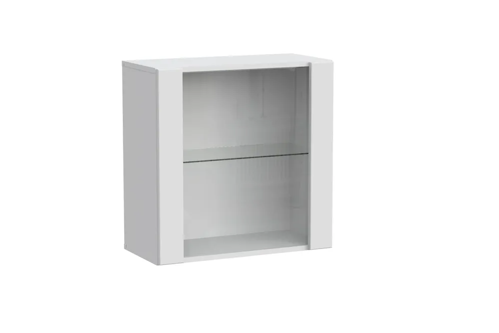 Шкаф-витрина навесной НК мебель point 61 белый глянец 60.4x29x60.4 см