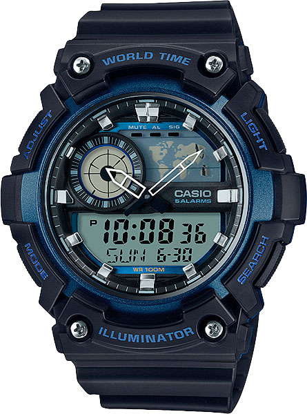 Наручные часы кварцевые мужские Casio Illuminator Collection AEQ-200W-2A