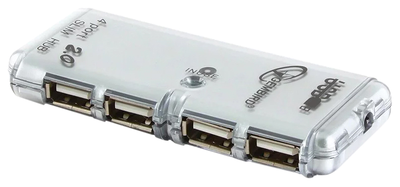 USB-концентратор Gembird UHB-C244 4 порта Af*2,0 с блоком питания