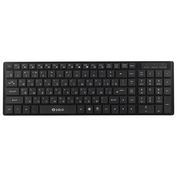 Проводная клавиатура Intro KM490B Black