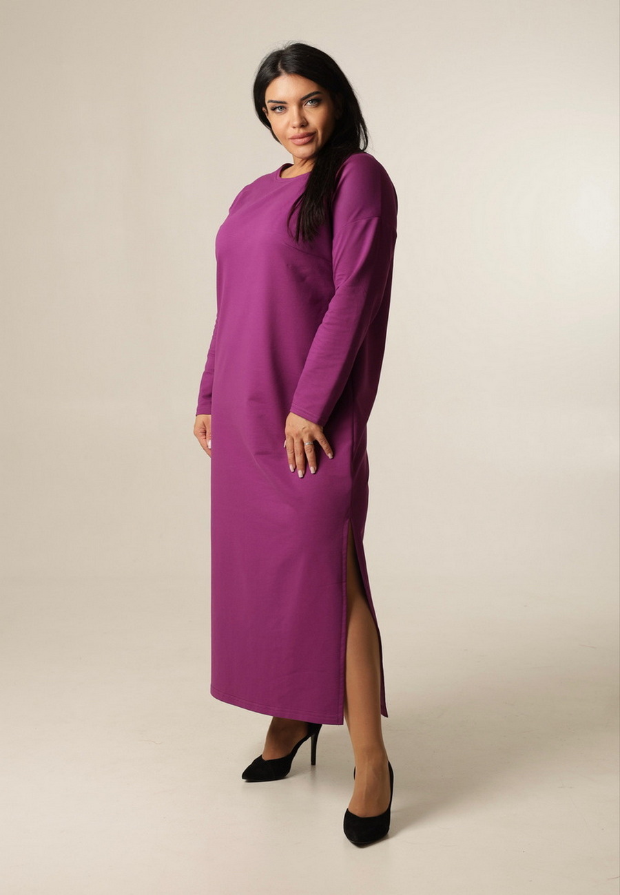 Платье женское Elenatex П-169 фиолетовое 52 RU