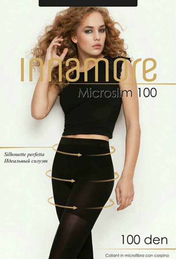 Колготки женские Innamore Microslim 100 черные 5 (XL)