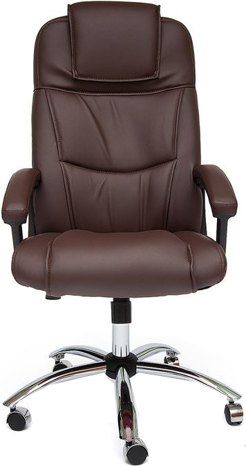 Кресло руководителя TetChair Bergamo, коричневый/хром
