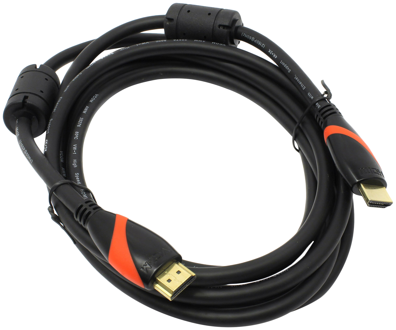 Кабель VCOM HDMI - HDMI 3м Red/Black (CG525DR)