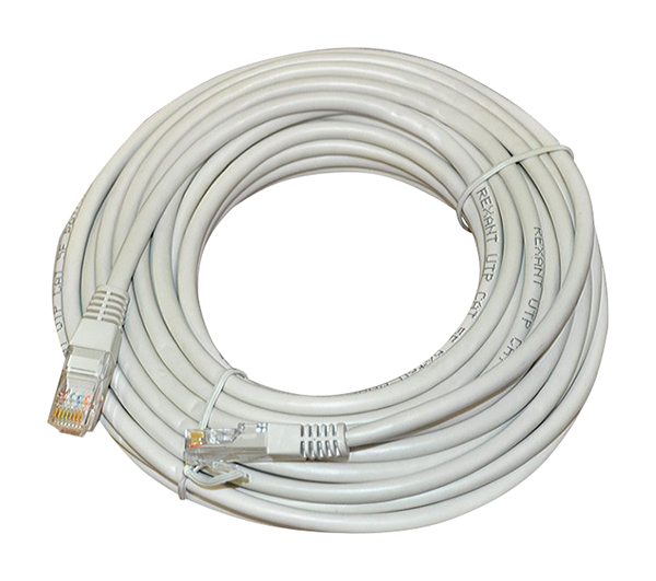 Кабель NoBrand RJ45-RJ45, M-M 15м Grey