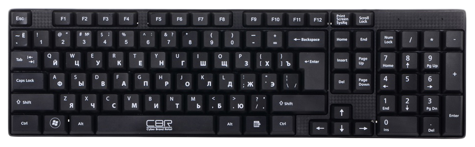 Проводная клавиатура CBR KB 110 Black