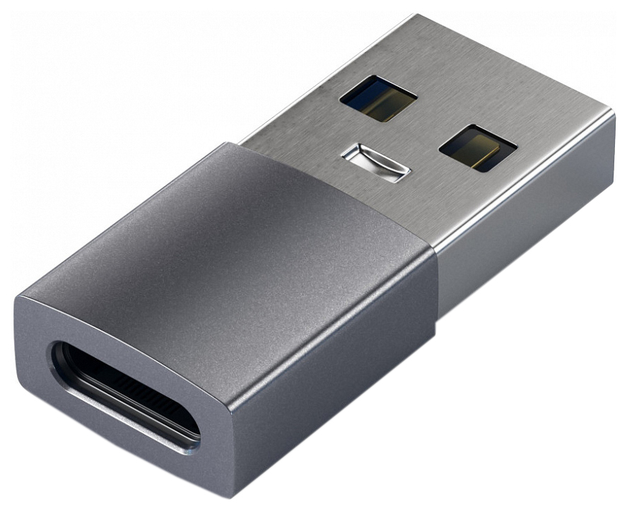 Переходник Satechi USB Type-C-USB A, M-F Grey (ST-TAUCM)