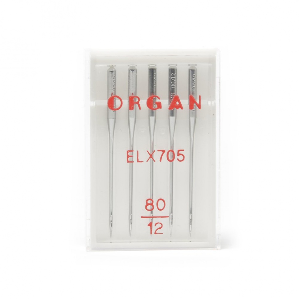 Иглы "Organ" для распошивальных машин EL x 705 №80 для БШМ упак,5 игл