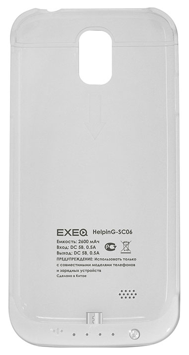 Чехол-аккумулятор EXEQ HelpinG-SC06 White