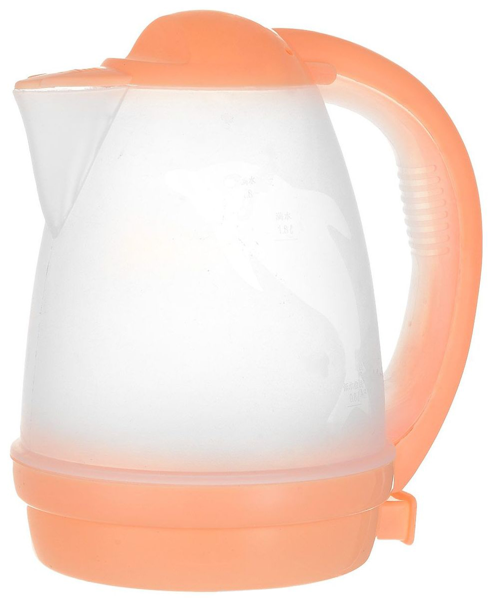 Чайник электрический Irit IR-1118 1.8 л оранжевый, прозрачный