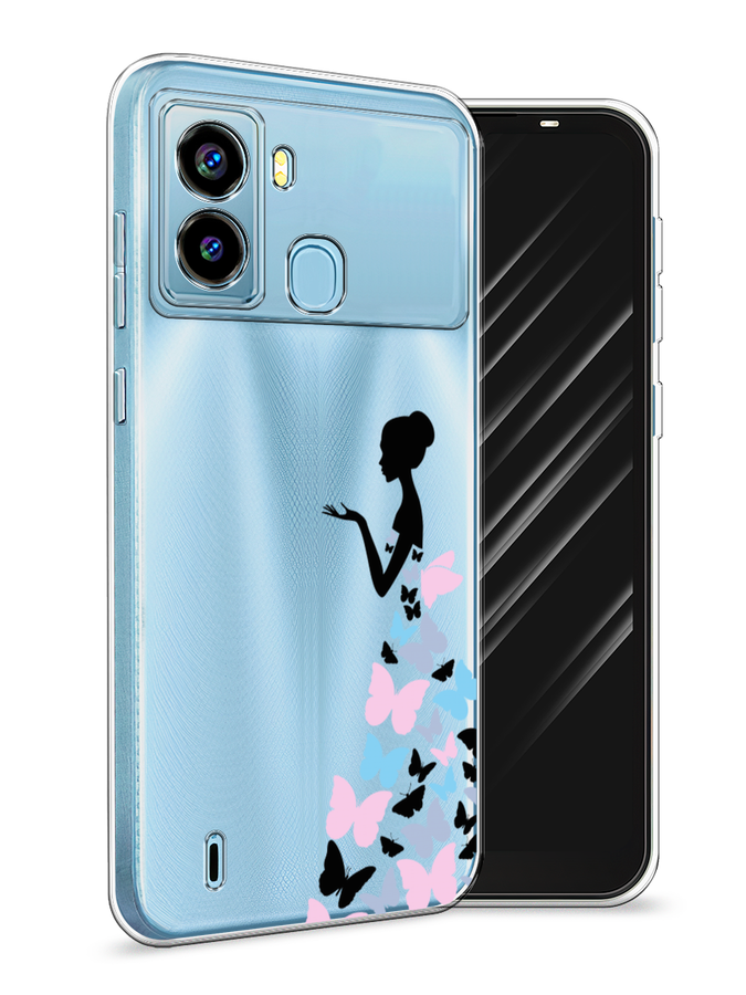 Чехол Awog на Tecno Pop 6 "Платье из бабочек"
