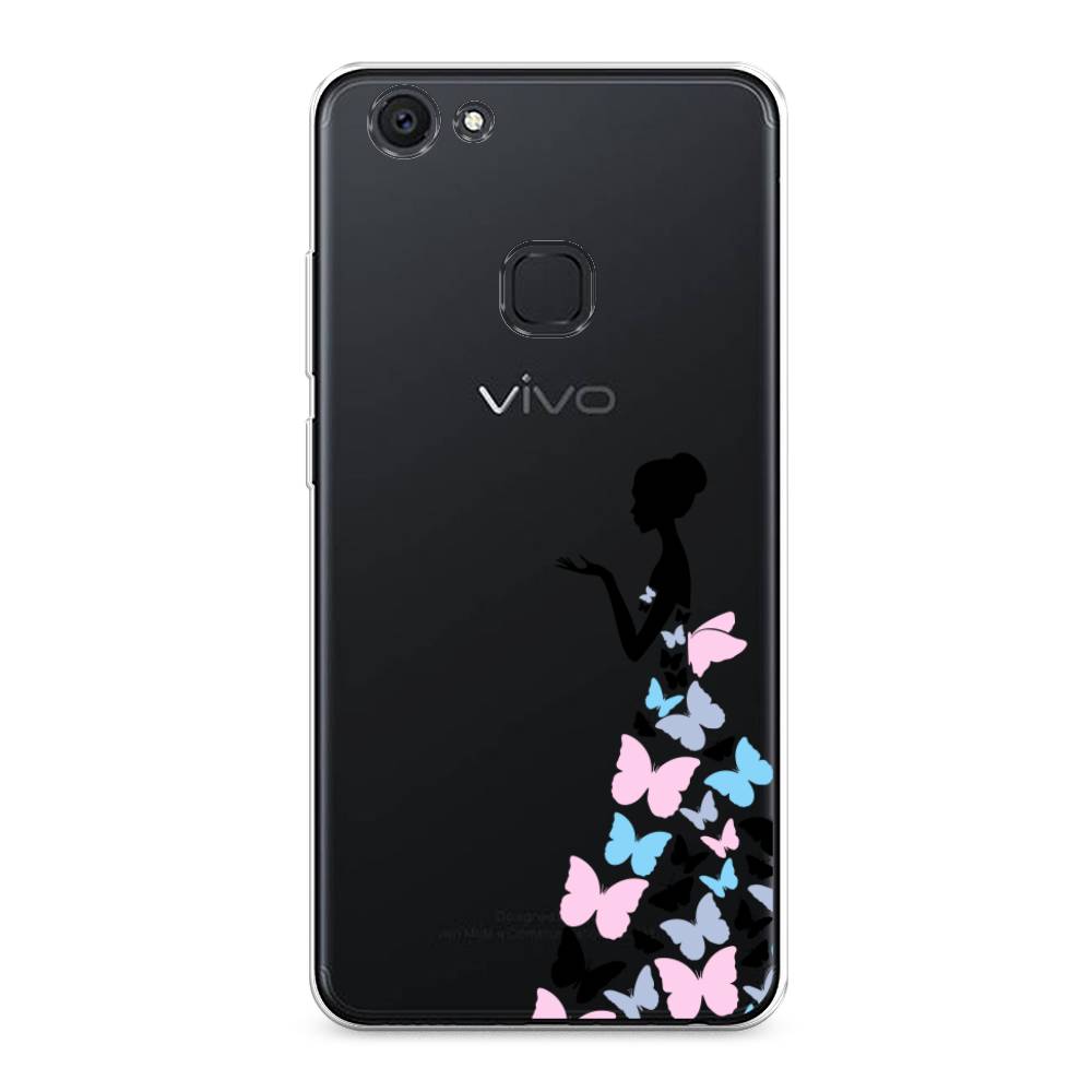 Чехол Awog на Vivo V7 Plus "Платье из бабочек"