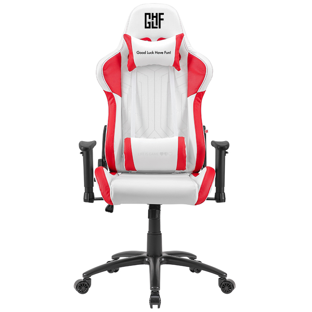 Игровое кресло для компьютера GLHF 2X White/Red