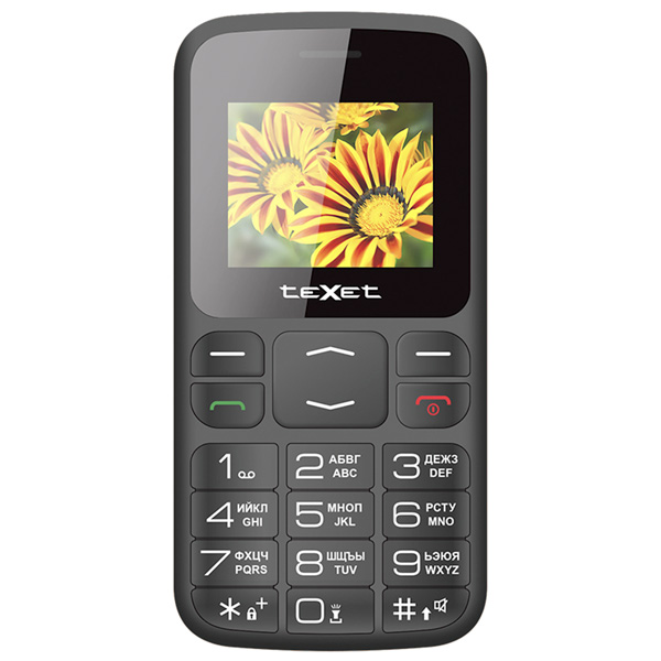 Мобильный телефон teXet TM-B208 Black