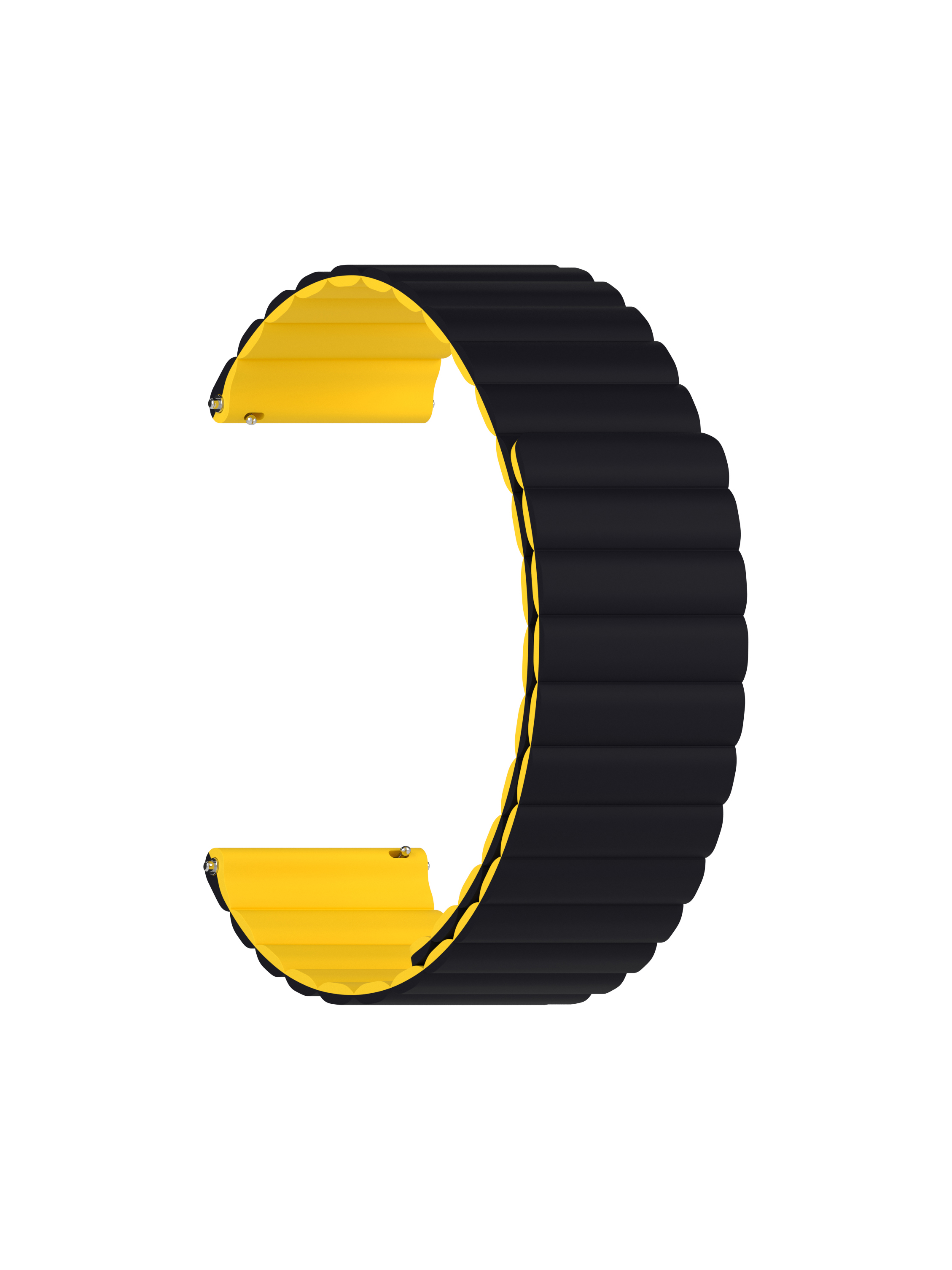 Ремешок Lyambda для Apple Watch 38/40/41mm ACRUX Black/Yellow (DSJ-30-40-BY)