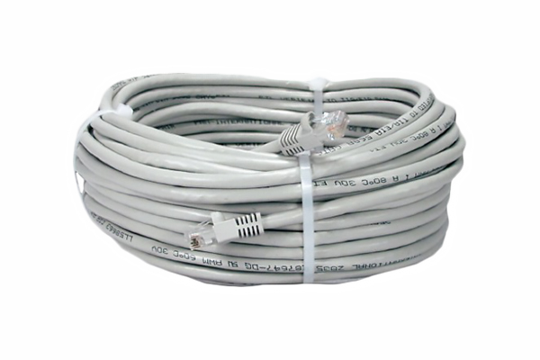 Кабель NoBrand RJ45-RJ45, M-M 20м Grey