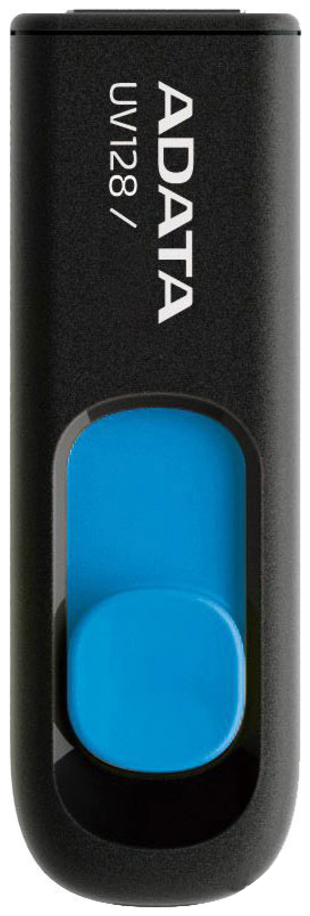 Флешка ADATA UV128 128ГБ Blue/Black (AUV128-128G-RBE)