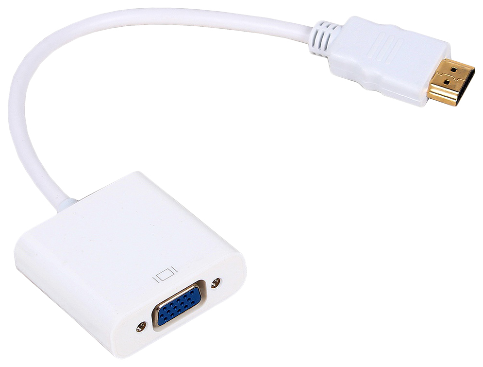 Адаптер VCOM HDMI-VGA, M-F 0,1м White (CG558)