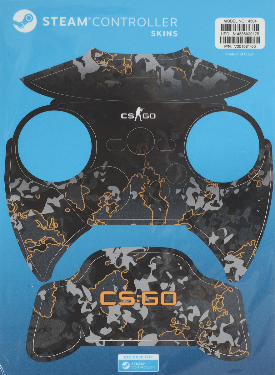 Накладка для геймпада CSGO CS:GO Grey Skins для Steam Controller