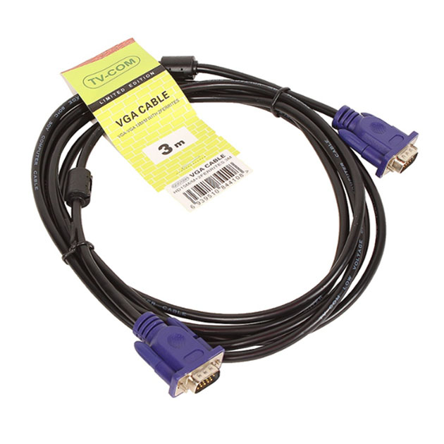 Кабель TV-COM VGA-VGA, M-M 3м Black (QCG120H-3M)