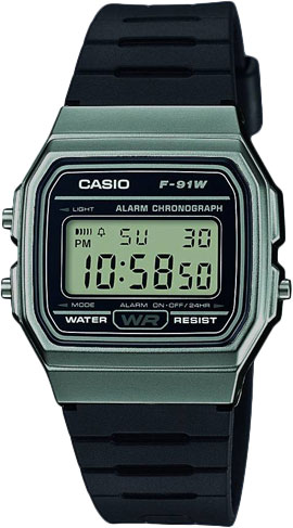 Наручные часы электронные мужские Casio Collection F-91WM-1B