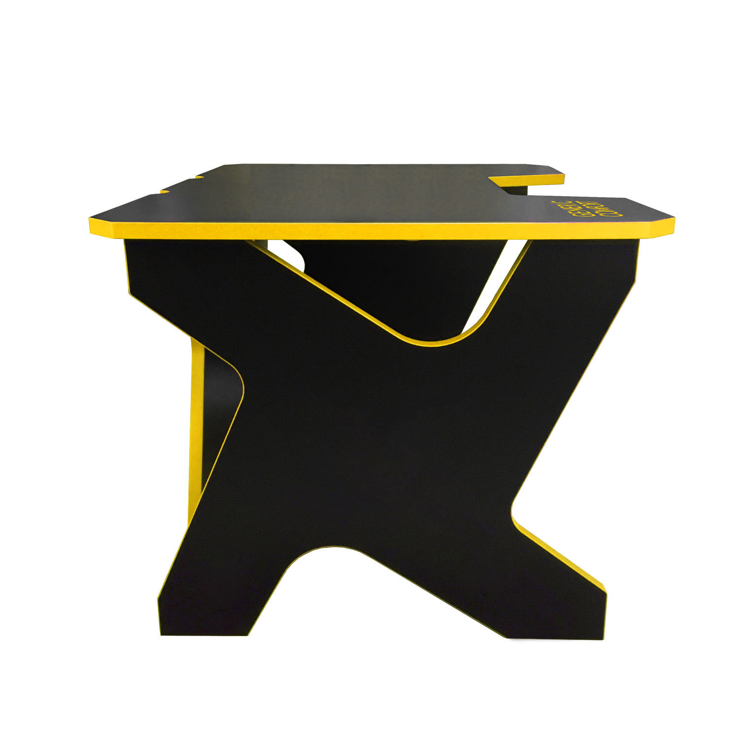 Стол компьютерный геймерский игровой Generic Comfort Gamer Mini/DS/NY черный желтый