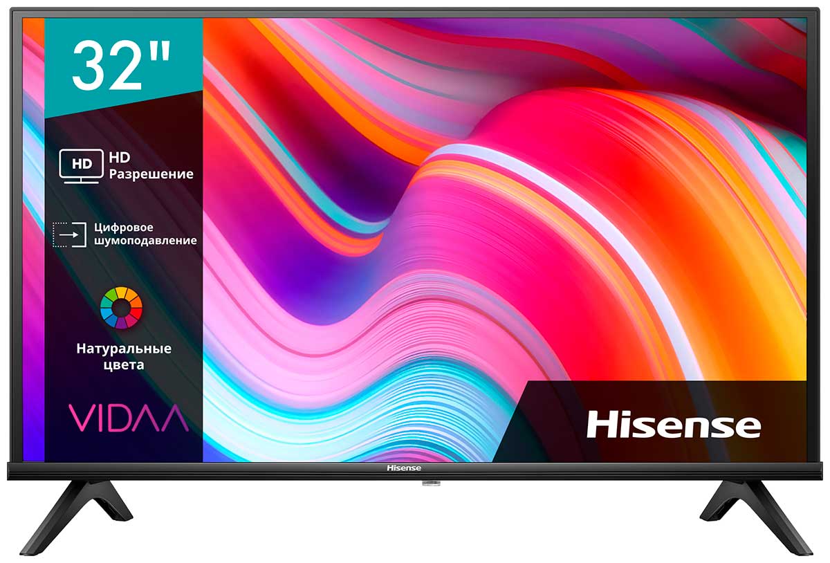 Телевизор HISENSE 32A4K, 32"(81 см), HD