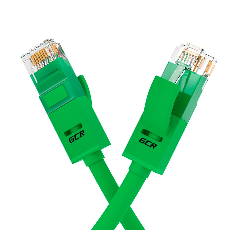 Кабель GCR RJ45-RJ45 2м M-M Green (GCR-LNC05-2.0m)