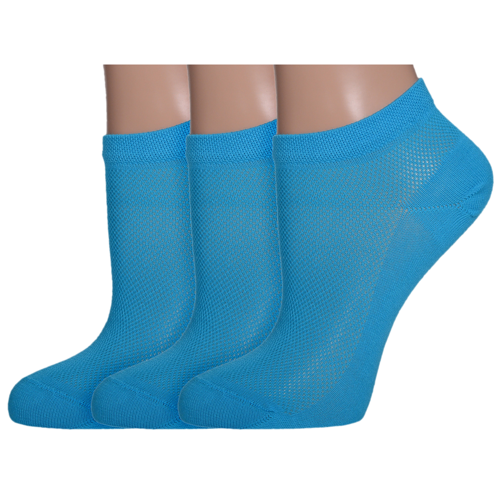 Комплект носков женских LorenzLine 3-Д8 бирюзовых 23
