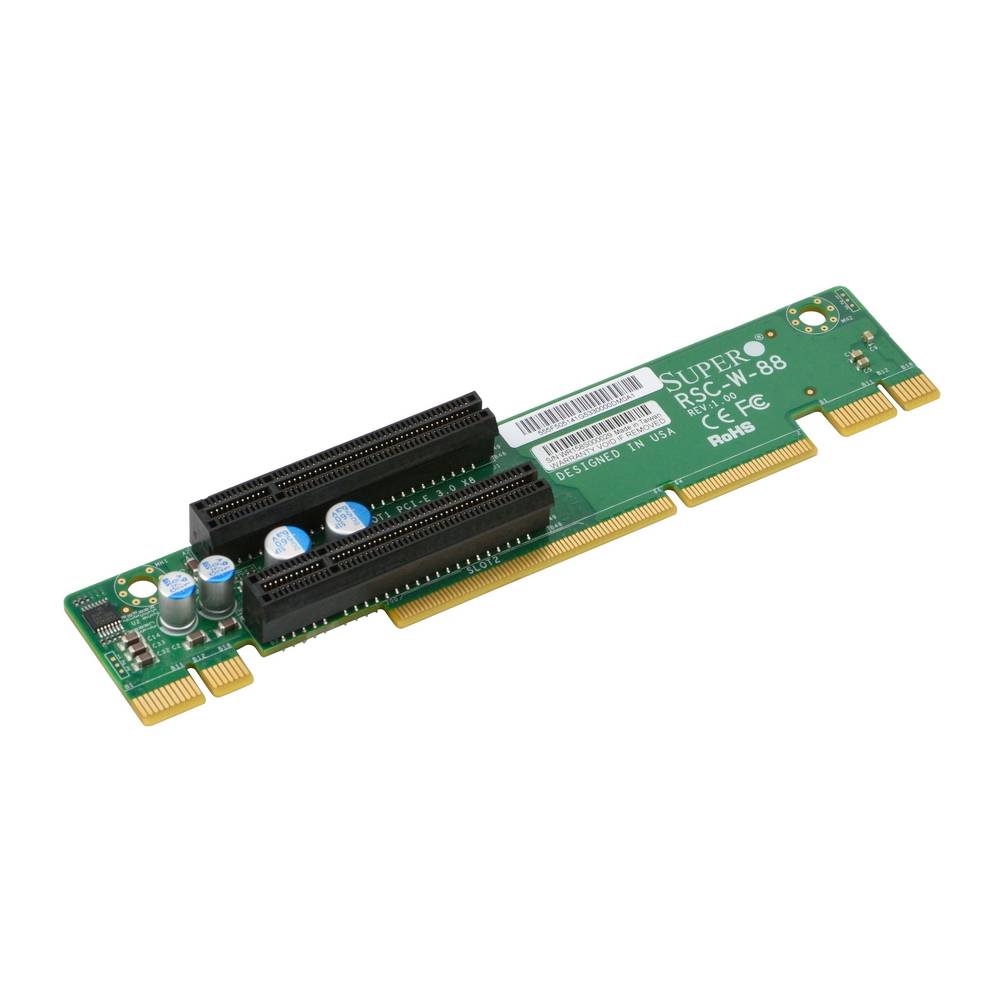 Райзер-карта SuperMicro RSC-W-88 1U LHS WIO Riser card with two PCI-E x8 slots