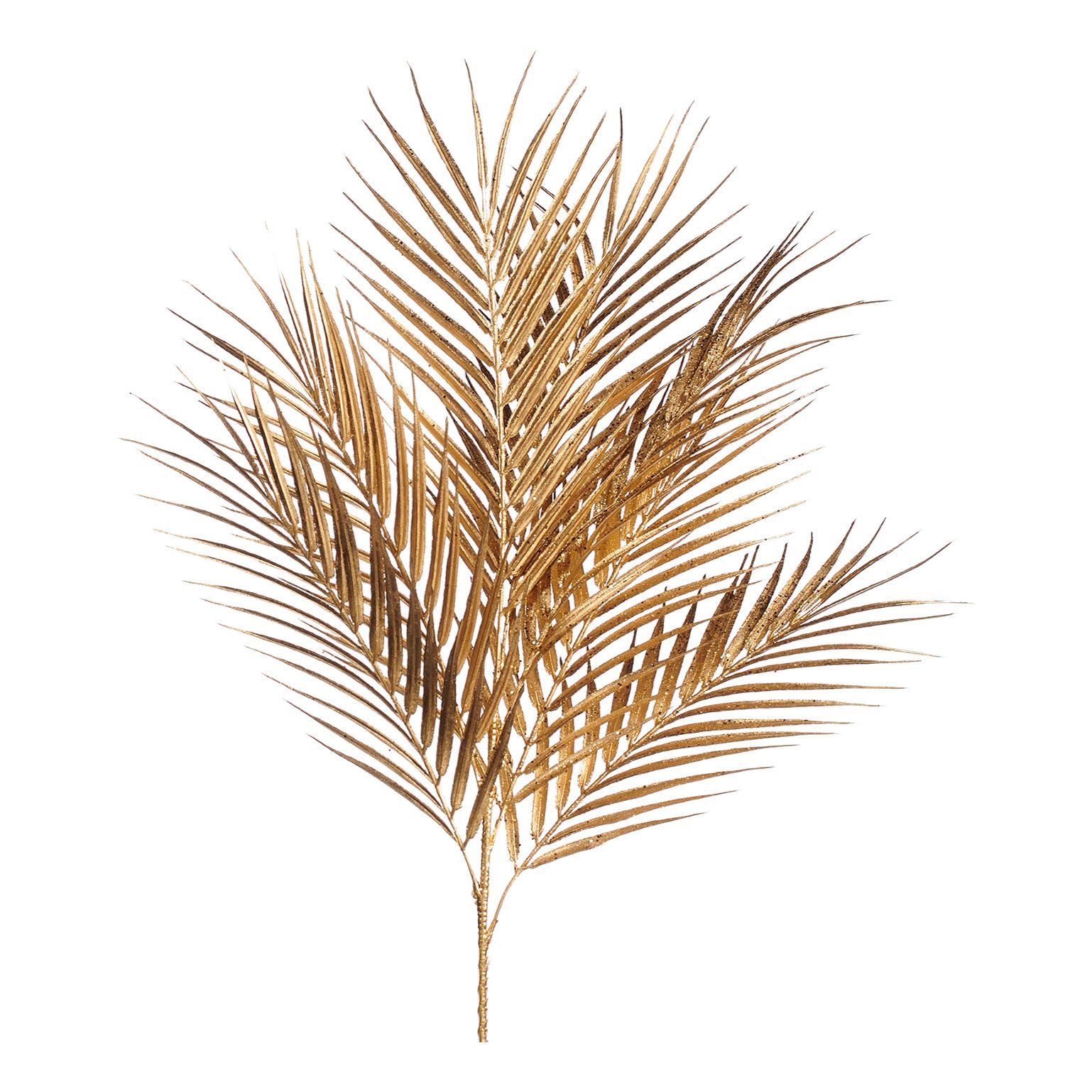 Искусственная ветка пальмы Goodwill deco декоративная золотая 66 см