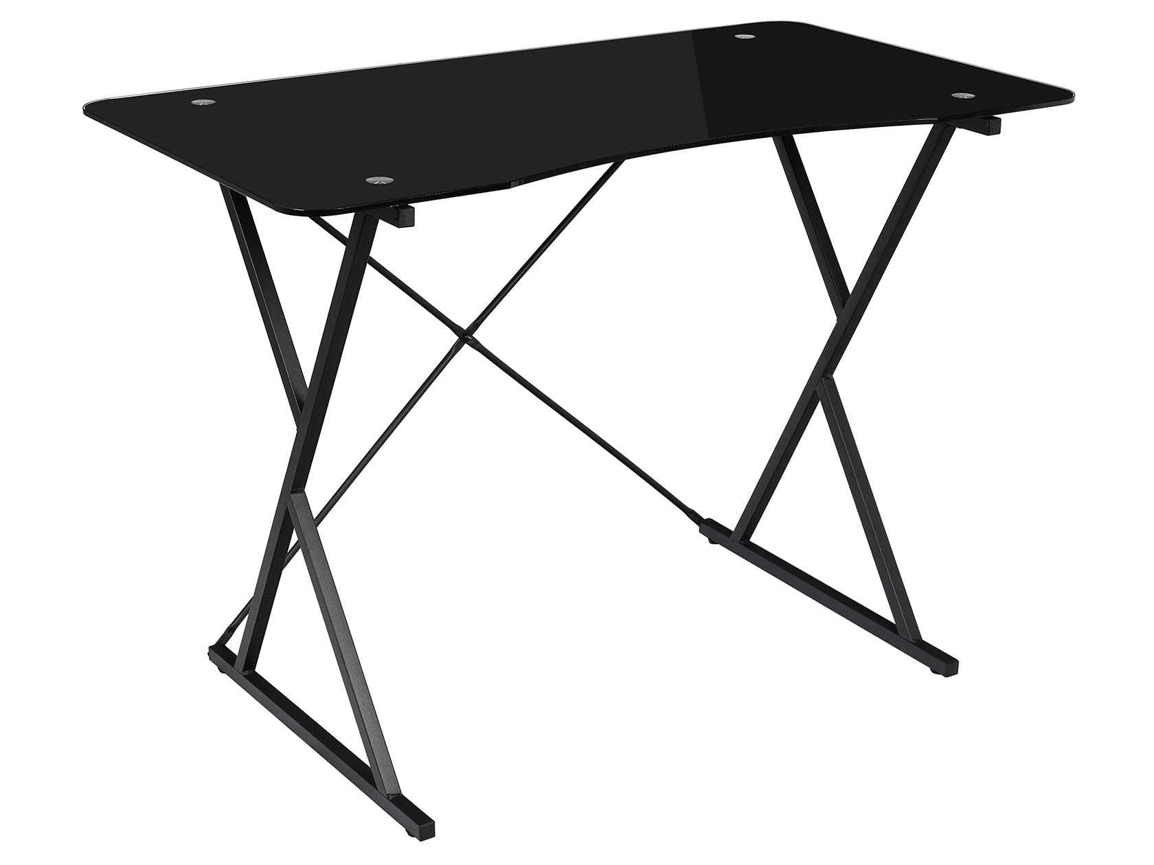 Письменный стол GD-05 Черный, металл/Черное стекло