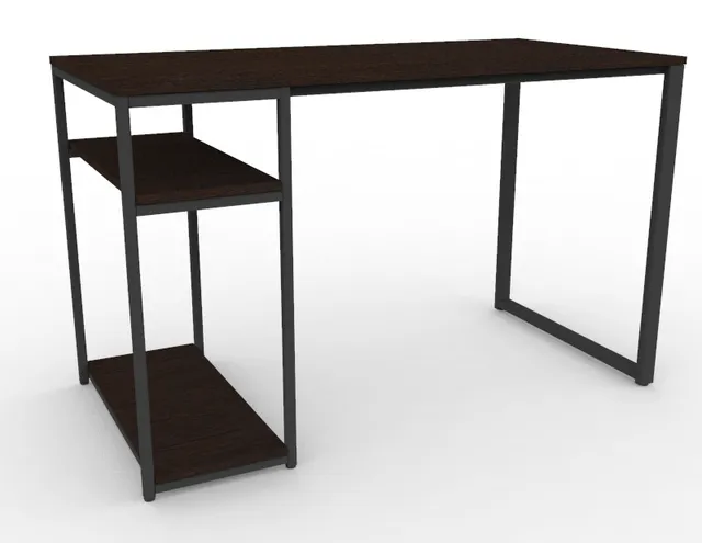 Стол письменный Braun loft, венге, Компьютерный стол, с полкой, 120x60x75 см, 1шт, Гростат
