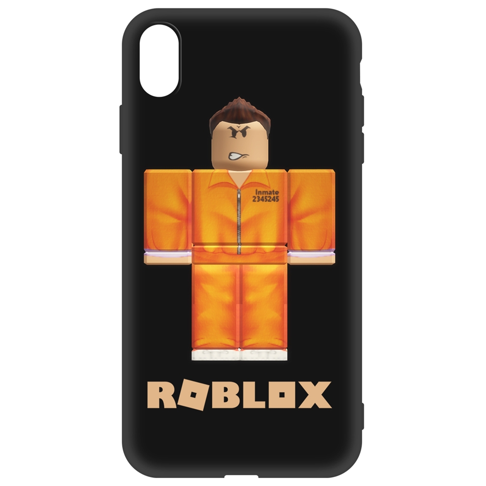 Чехол-накладка Krutoff Soft Case Roblox-Заключенный для iPhone Xs Max черный