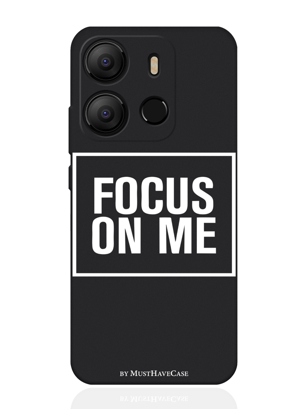 Чехол для Tecno Pop 7 Focus on me черный